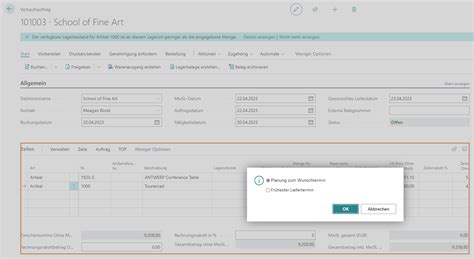 Funktionen Und Bedienung Lieferterminzusage And Planungsflexibilität