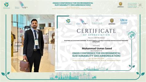 Muhammad Usman Saeed Phd On Linkedin Oces2024 Vision2040 Oman