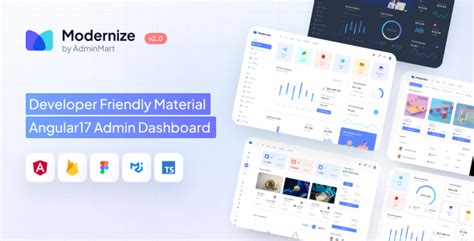 Modernize Angular Admin Dashboard By Adminmart Themeforest