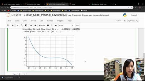 Et600 Finding Zeros Of Functions By Bisection Method Using Python Youtube