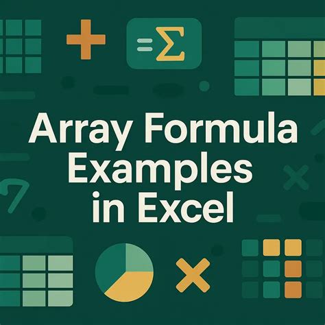 4 Examples With Array Formula In Excel Excel Insider