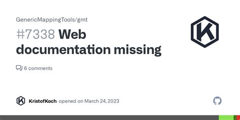 Web Documentation Missing Issue 7338 GenericMappingTools Gmt GitHub