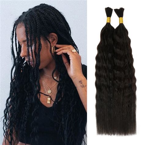 Buy Starlet Micro Braiding Hair Human Bulk Hair Wet And Wavy Super Bulk 20 Inch 200g 4bundles