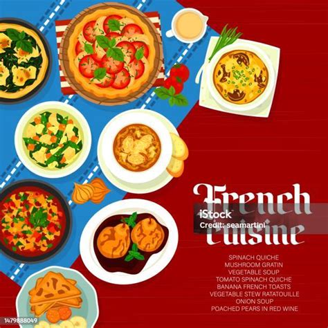 Template Desain Halaman Sampul Menu Masakan Prancis Ilustrasi Stok Unduh Gambar Sekarang Istock