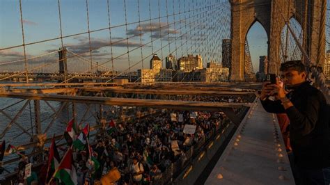 Thousands Of Pro Palestinian Protesters March In New York Al Monitor