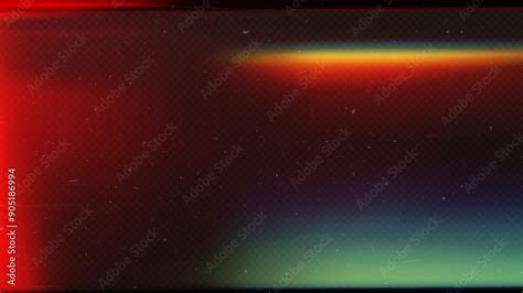 Old Film Light Leaks Texture With Scratches Noise Iridescent Stripes Rainbow Lens Flare
