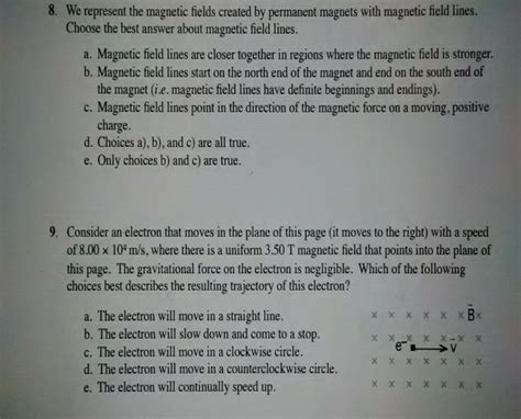 Solved 8 We Represent The Magnetic Fields Created By