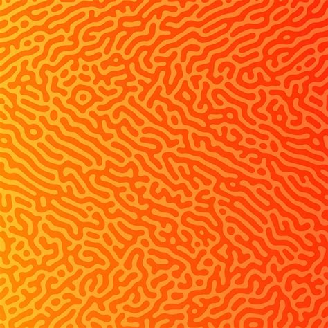 Orange Turing Reaction Gradient Background Abstract Diffusion Pattern With Chaotic Shapes