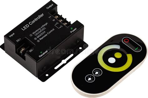 Controller For RGB LED With Remote Control Isolated On White Stock Image Image Of Control