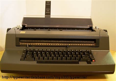 IBM Correcting Selectric III On The Typewriter Database