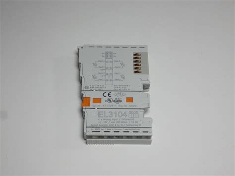 Beckhoff EL EtherCAT Terminal Channel Analog Input Module Bit GPM Surplus