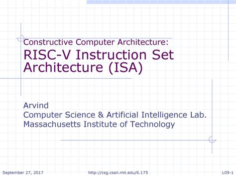 risc v instruction set architecture isa ppt download