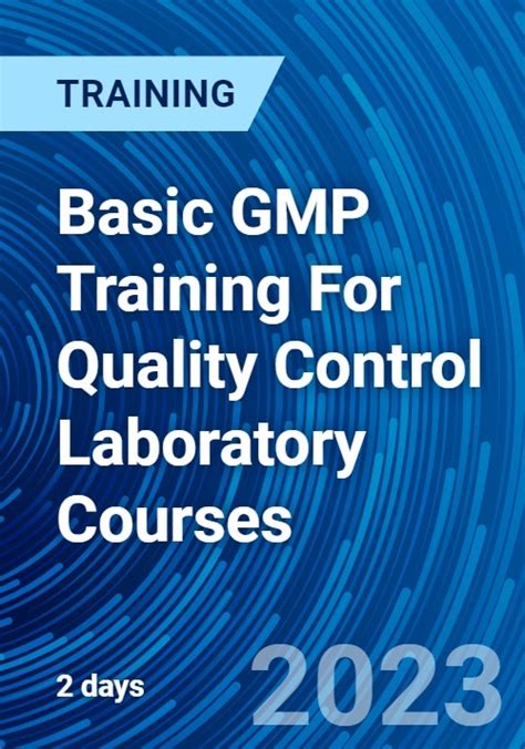 Basic GMP Training For Quality Control Laboratory Courses Recorded