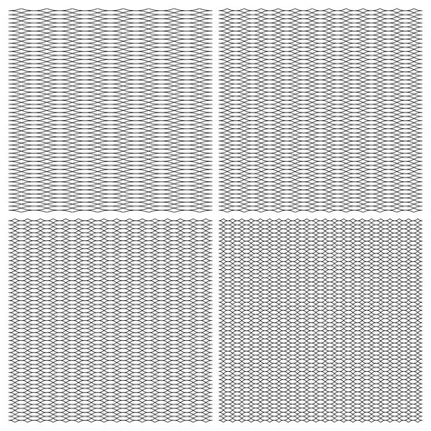 Premium Vector Set Seamless Pattern Guilloche Ornament In The Form Of A Dense Grid Of Wavy