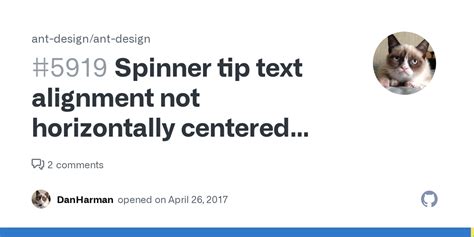 Spinner Tip Text Alignment Not Horizontally Centered When Not Wrapping A Div · Issue 5919