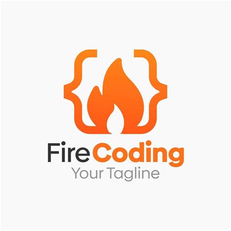 Fire Coding Logo Design Template Good For Business Agency Community And Organization 50388179