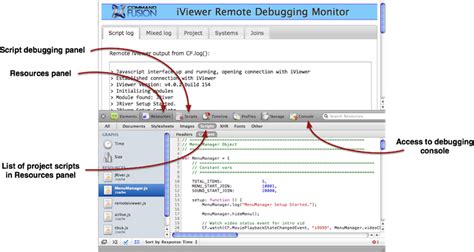 Debug CommandFusion IViewer Scripting Documentation