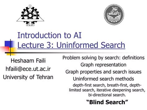 Ppt Introduction To Ai Lecture 3 Uninformed Search Powerpoint