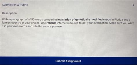 solved submission and rubric description write a paragraph