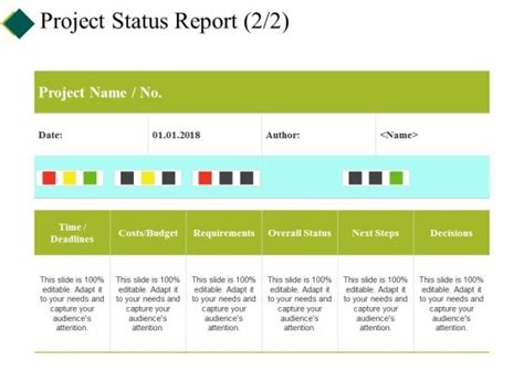 Project Report Template Ppt Free 56 Koleksi Gambar