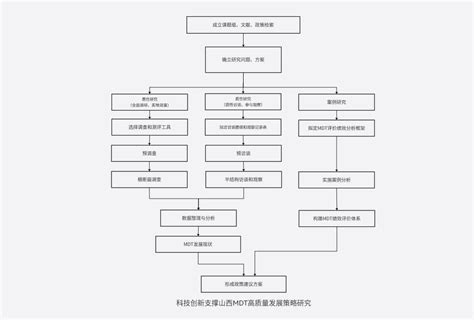 科研课题研究路线图 Boardmix模板