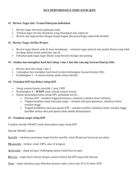 Key Performance Indicator Pdf