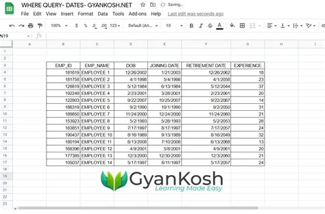 Format DATES In GOOGLE SHEETS QUERY LANGUAGE Complete Guide