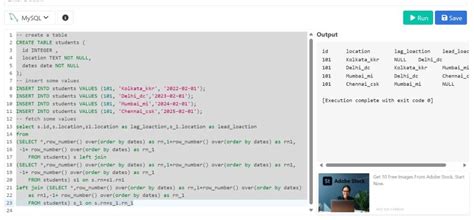 Lead And Lag In Sql Without Using Lead And Lag Function Here Using The Windows Function Rownumber