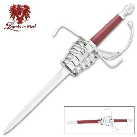 Legends In Steel Mini Guard Rapier And Scabbard