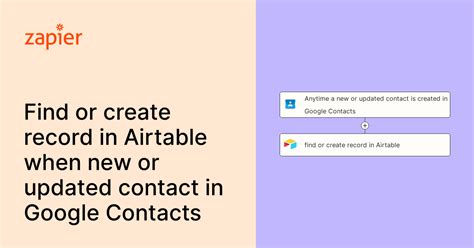 Anytime A New Or Updated Contact Is Created In Google Contacts Find Or