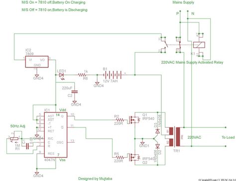Cfl Inverter Circuit Diagram