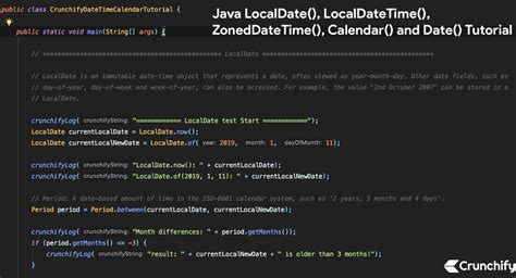 Java Localdate Localdatetime Zoneddatetime Calendar And Date