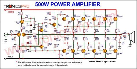 Power Amplifier Schematic Diagram Schematic Diagram Of Ampli