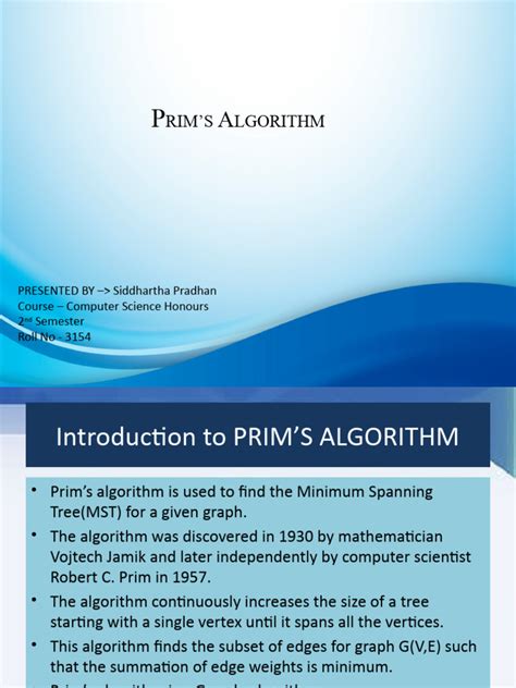 Prims Algorithm Download Free Pdf Computational Problems