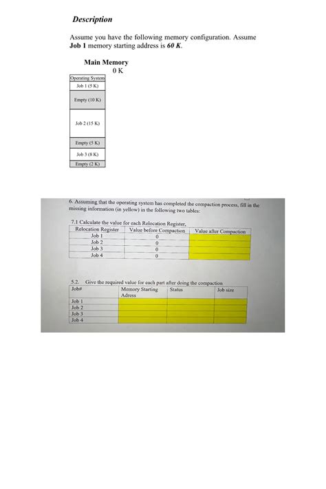 solved descriptionassume you have the following memory