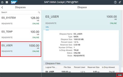 Adding A Dbspace File Sap Tutorials