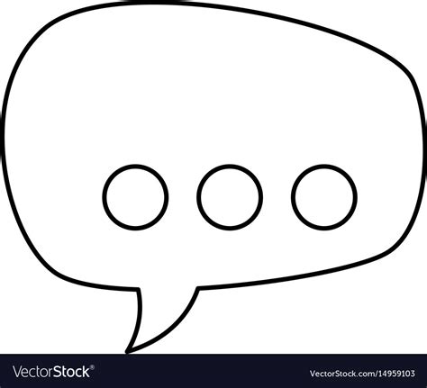 Line Chat Bubbles To Message Icon Royalty Free Vector Image
