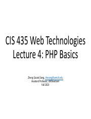 Php Basics Introduction To Php Programming And Syntax Course Hero
