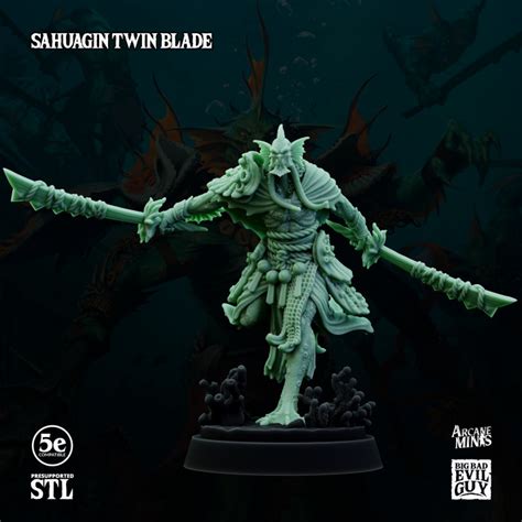 3d Printable Sahuagin Swarm Minions By Big Bad Evil Guy