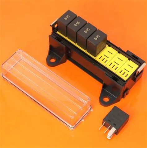 7 Way Relay Base Holder For 12v 24v 4 Or 5 Pin Micro Relays 0100705