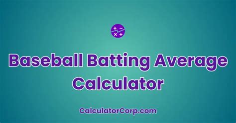 baseball batting average calculator