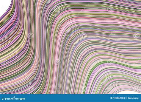 Artistic Line Curve And Wave Background Pattern Abstract Style Messy Texture And Cover Stock
