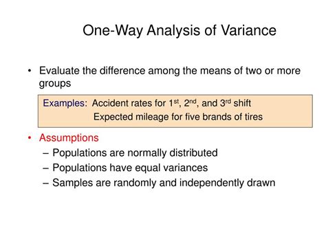 Ppt Bivariate Data Correlation Coefficient Of Determination Regression One Way Analysis Of