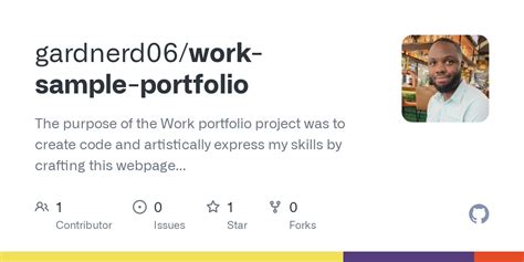 Github Gardnerd06 Work Sample Portfolio The Purpose Of The Work Portfolio Project Was To