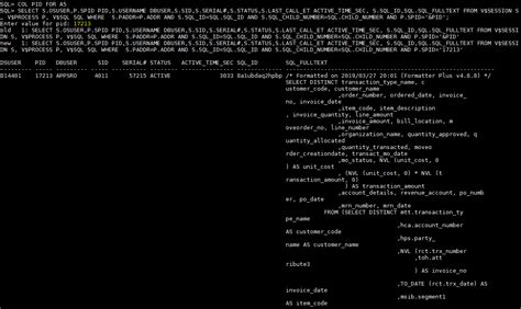 Davis Apps Dba Finding Details Of An Oracle Process Using Pid
