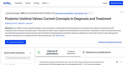 Posterior Urethral Valves Current Concepts In Diagnosis And Treatment