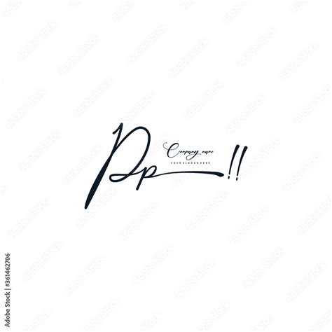 PP Initials Signature Logo Handwriting Logo Vector Templates Hand Drawn Calligraphy Lettering