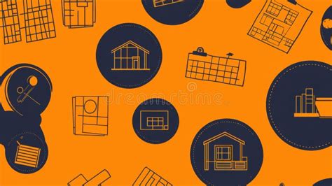 ai generated architectural design patterns stock illustration