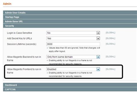 Magento Not Working In Iframe
