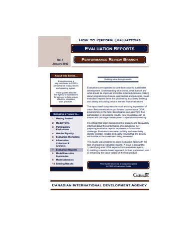 17 Evaluation Report Examples To Download